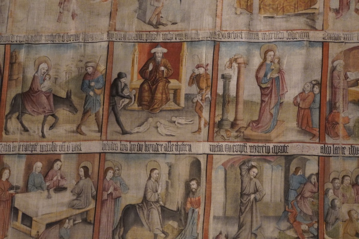Zittauer Fastentuch in der Kirche zum Heiligen Kreuz