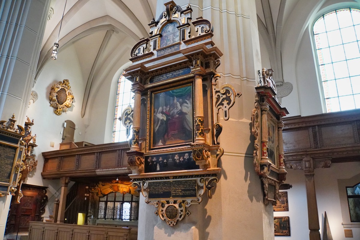 Zittauer Fastentuch in der Kirche zum Heiligen Kreuz